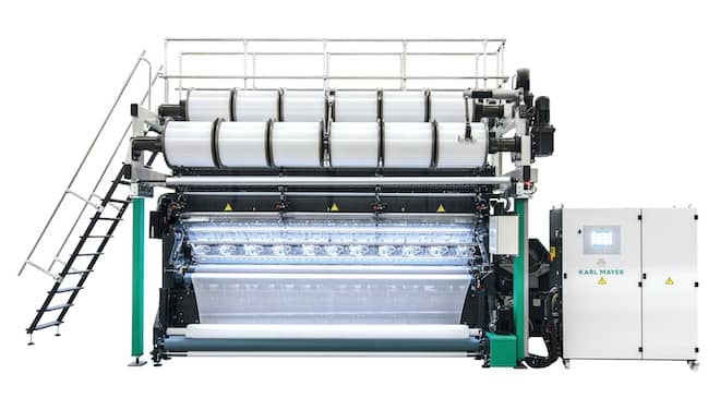 A Raschel machine from China