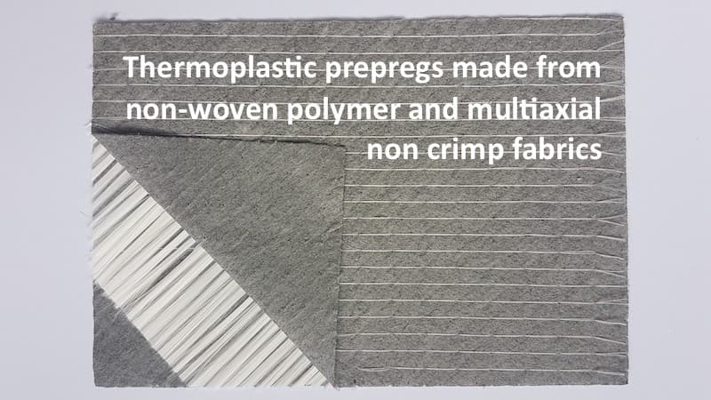 non-woven polymer and multiaxial non crimp fabrics