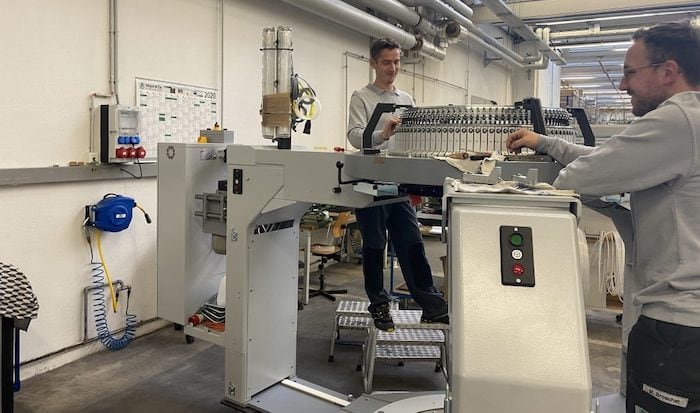 Mayer & Cie. celebrates number: Circular knitting machine 77777