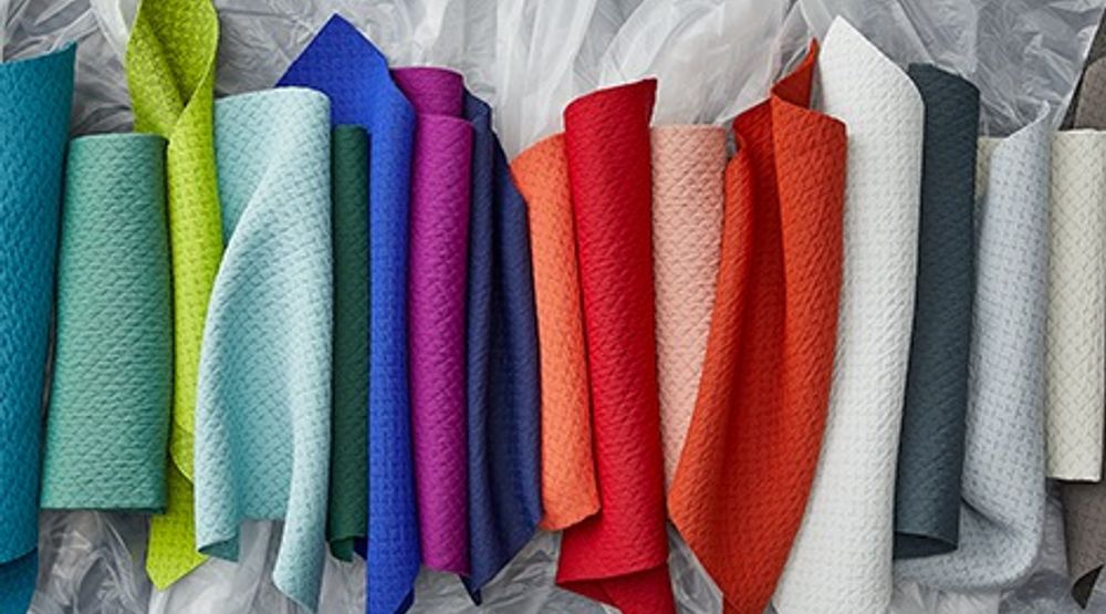 Textile made from ocean waste intro under Duvaltex Steelcase partnership