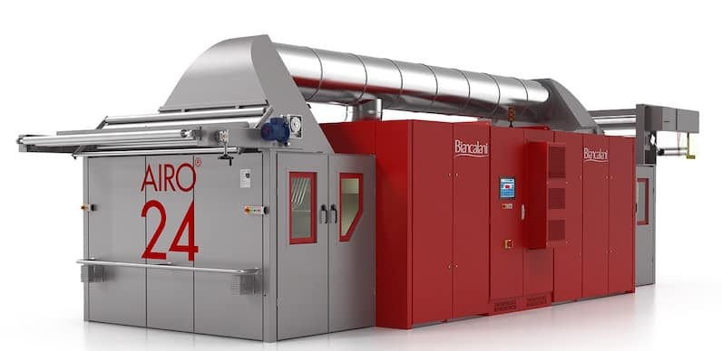 Green Label certification for AIRO®24. Sustainable finishing machinery