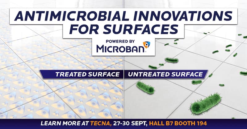 Microban® showcase innovative antimicrobial solutions for surfaces