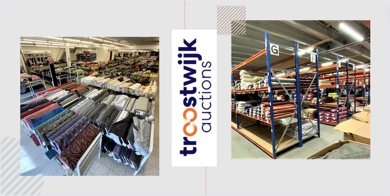 All fabrics of the largest in online auction at Troostwijk Auctions
