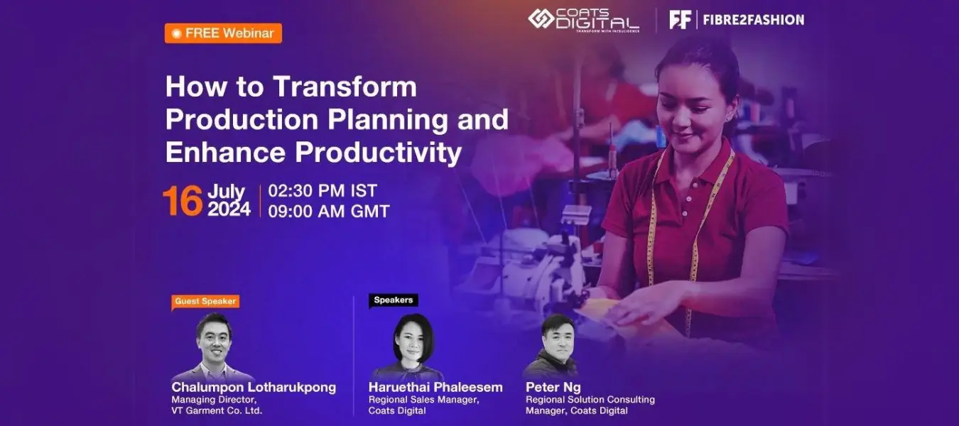 Coats Digital Webinar: Boosting Apparel Manufacturing Productivity